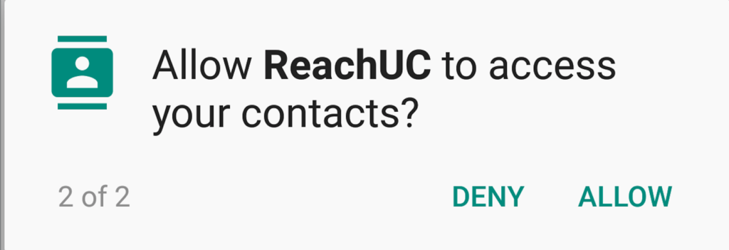Login to ReachUC for Android | ReachUC