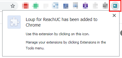 Google Chrome Loup for ReachUC | ReachUC