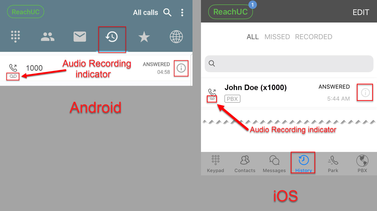 Call Recording Feature | ReachUC