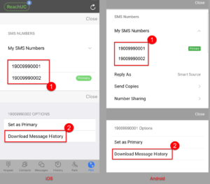 Download Message History | ReachUC